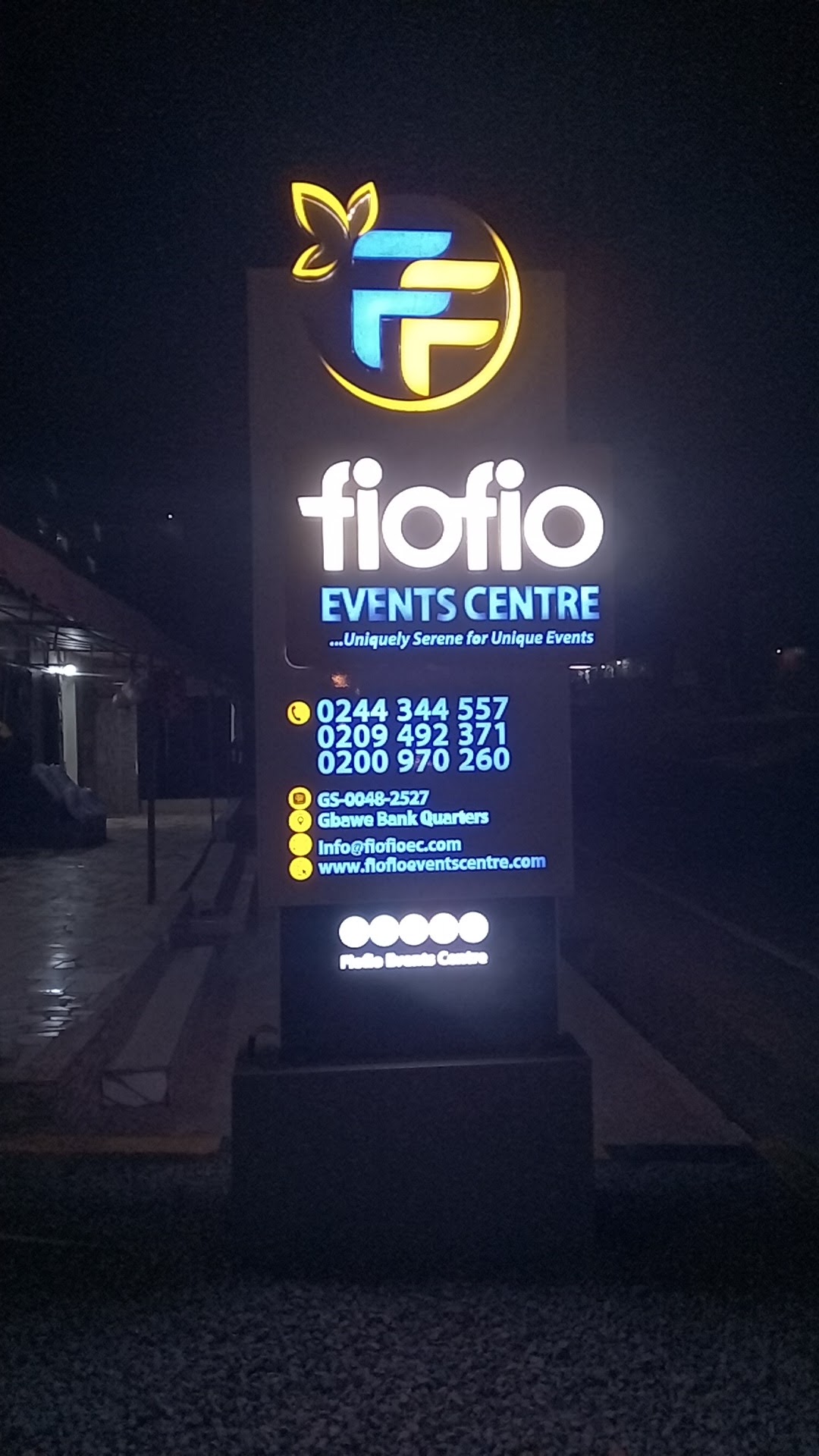 Fiofio Event Center – TortoisePath | Celebrations 🎉