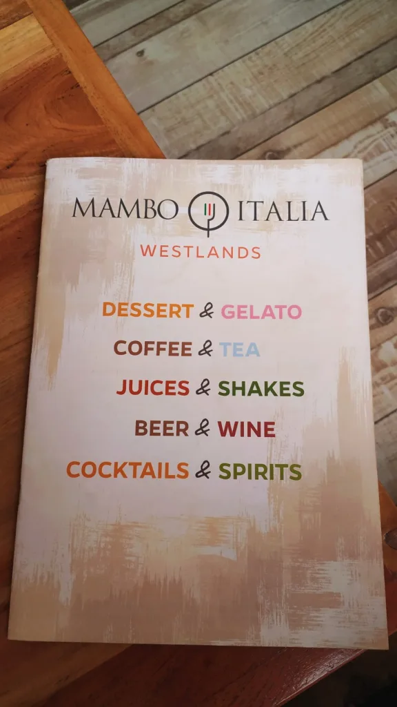 MAMBO ITALIA WESTLANDS – TortoisePath | Kenya 🇰🇪